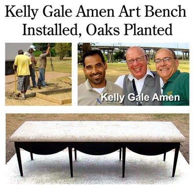 KGA Bench Installed at James Bute Park - Kelly Gale Amen Design